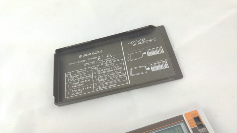 Pocket Computer Sharp PC-1262 (retro programmable calculator ...