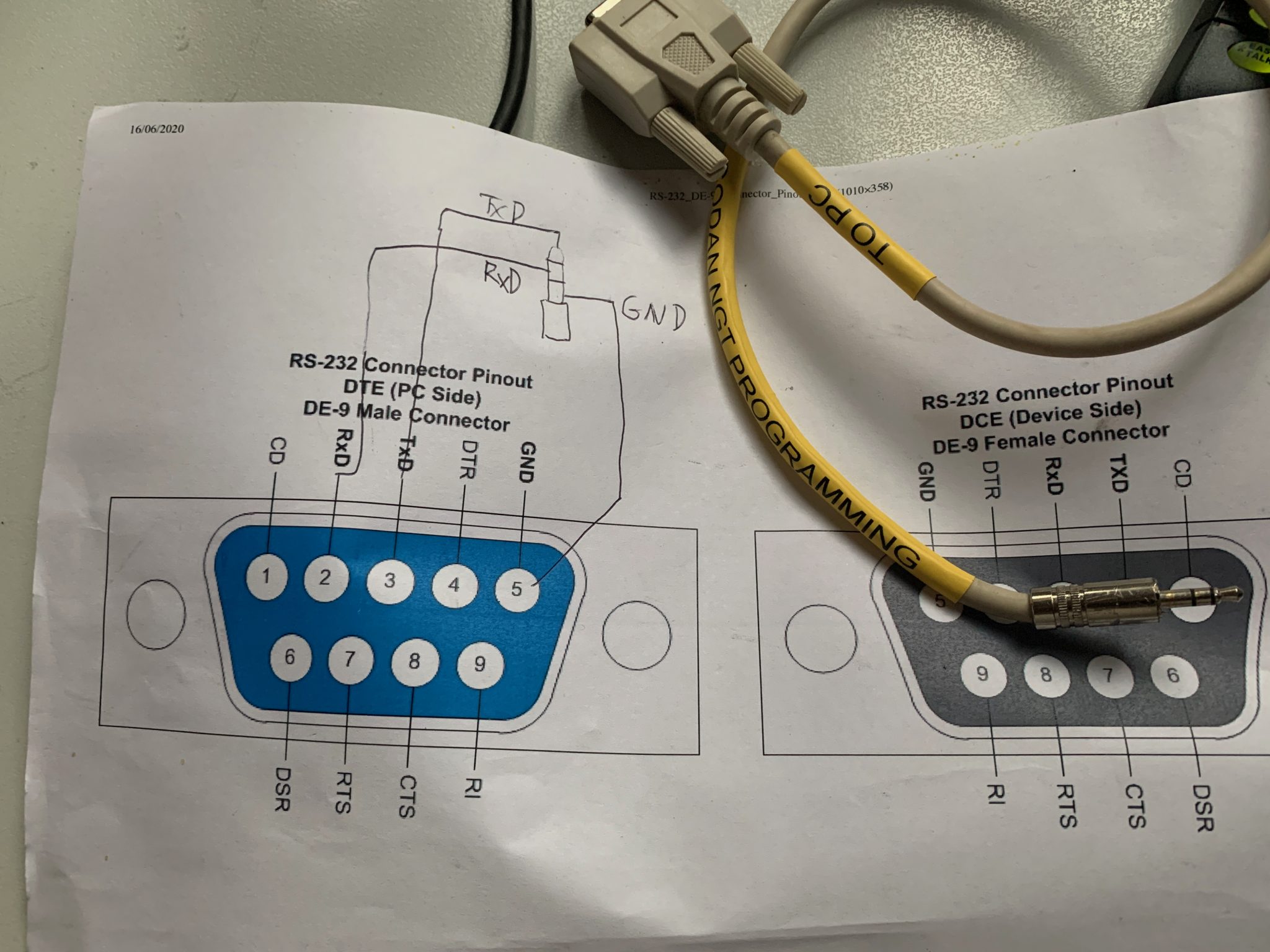 Programming cable for Codan NGT | ElectronicNoobBlog